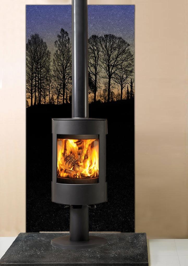 Tree Silhouette - Yellow & Purple Heatshield