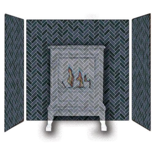 Herringbone Blue Fire Chamber