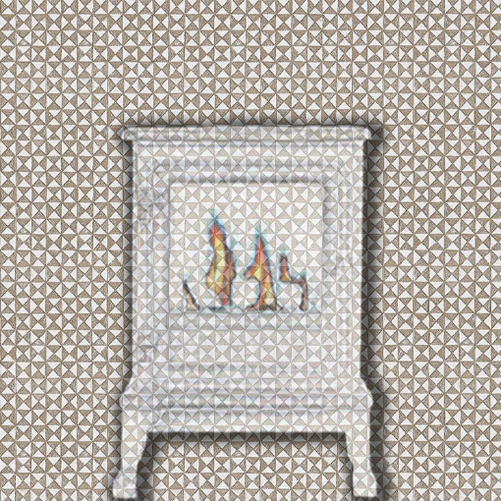 Square Diamond Caramel Fireback