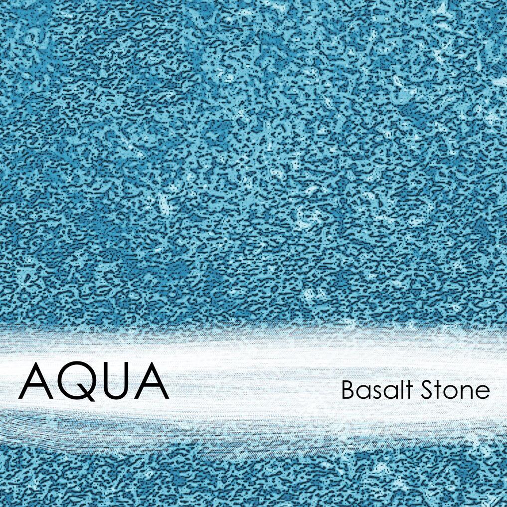 Basalt Stone Aqua Colour Fireback