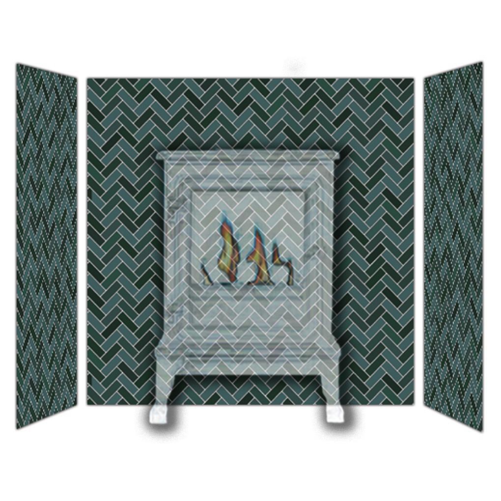 Herringbone Green Fire Chamber