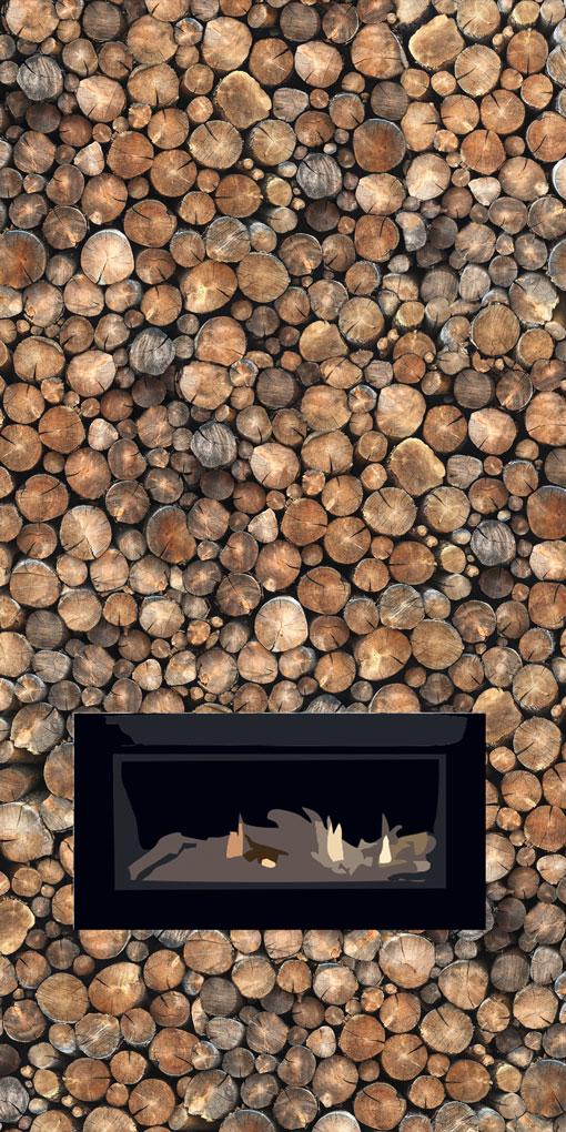 Wood Stack Wall Board