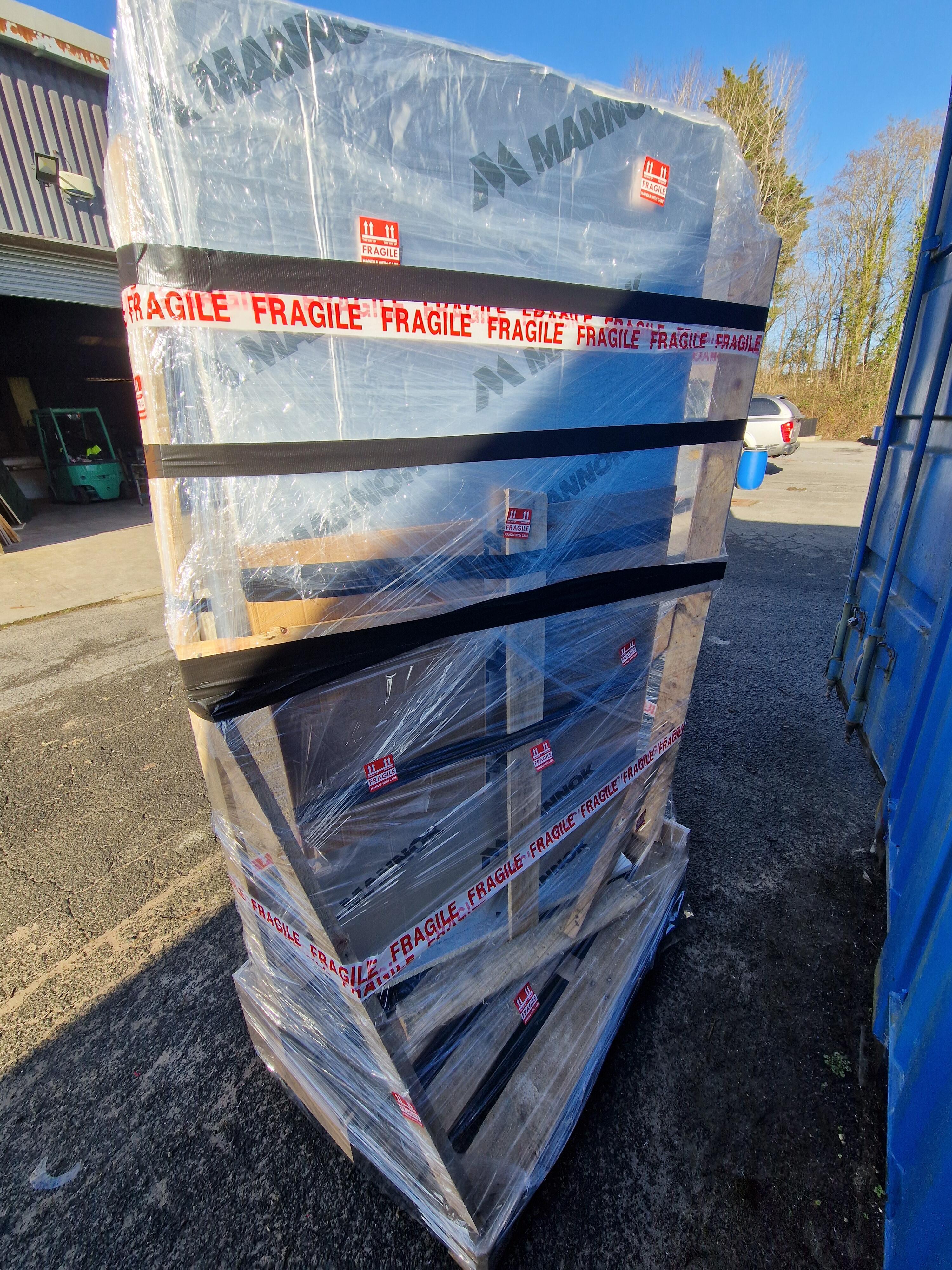 How are heat shield panels packaged and delivered to you?
