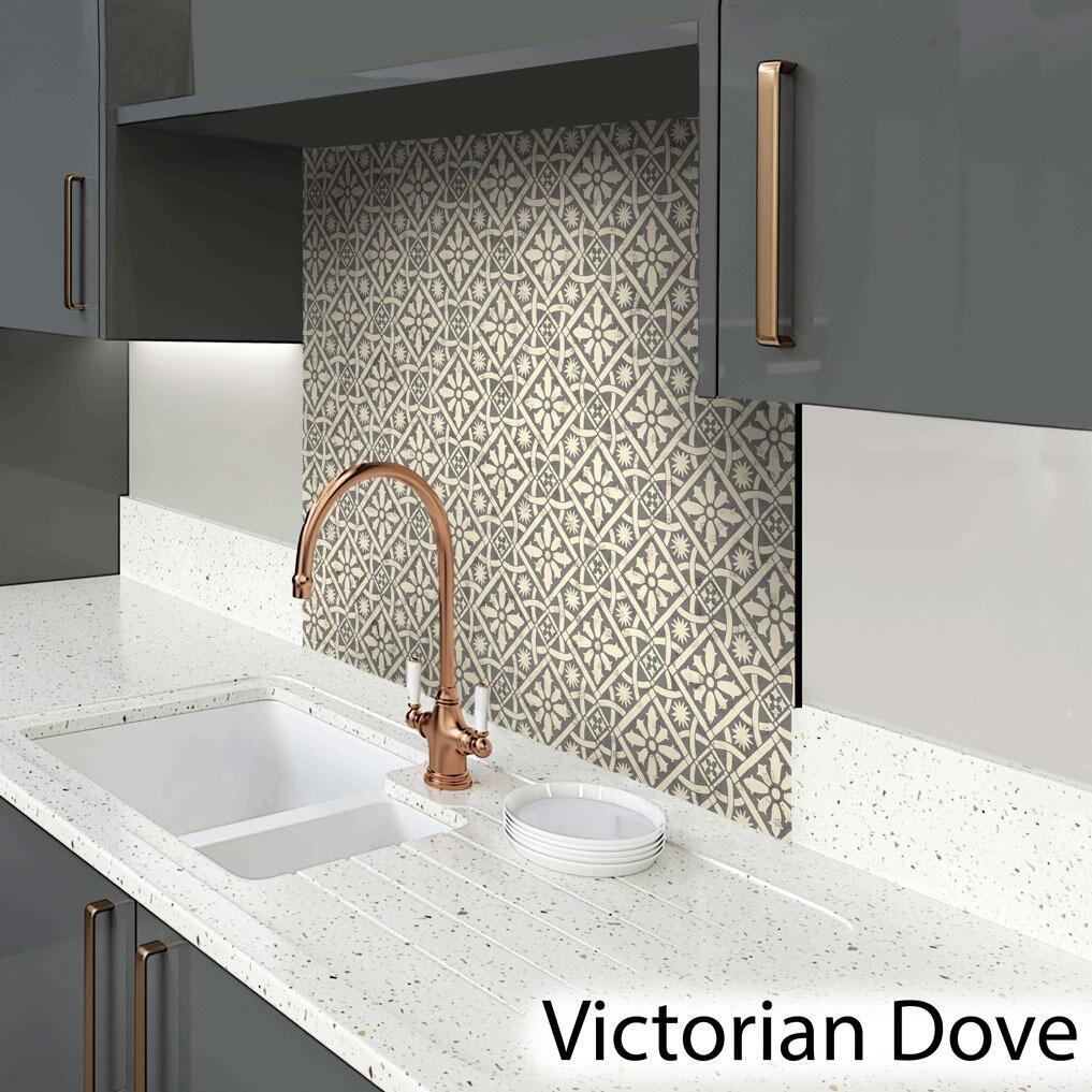 Victorian Dove Kitchen Splashback