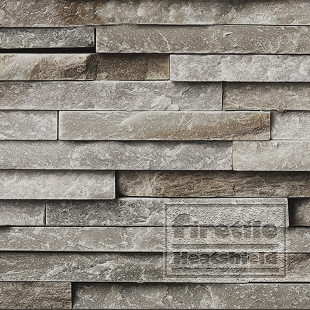 Splitface Stone - Natural Grey Wall Board
