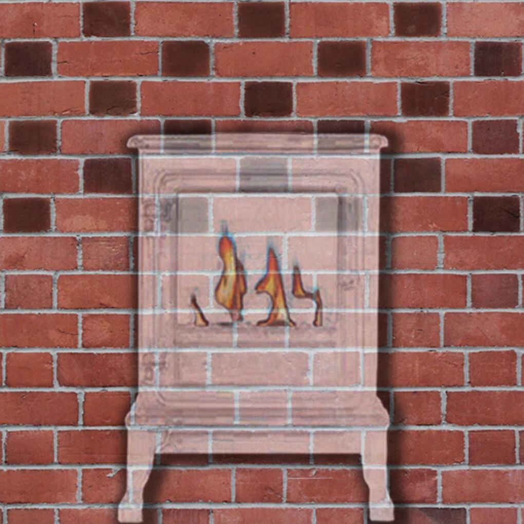 Old Red Brick Fireback