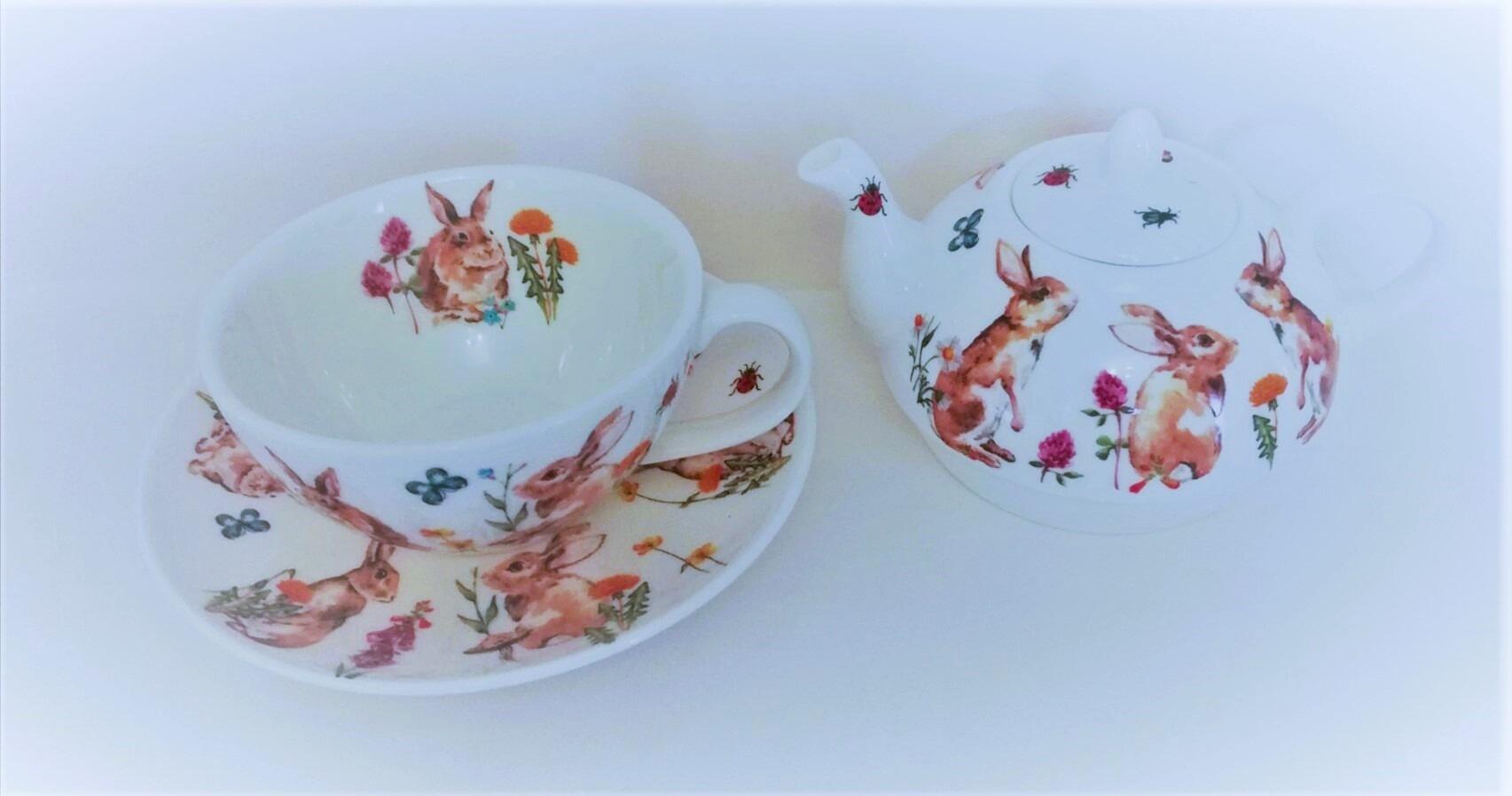 Rabbits Tea for One Set