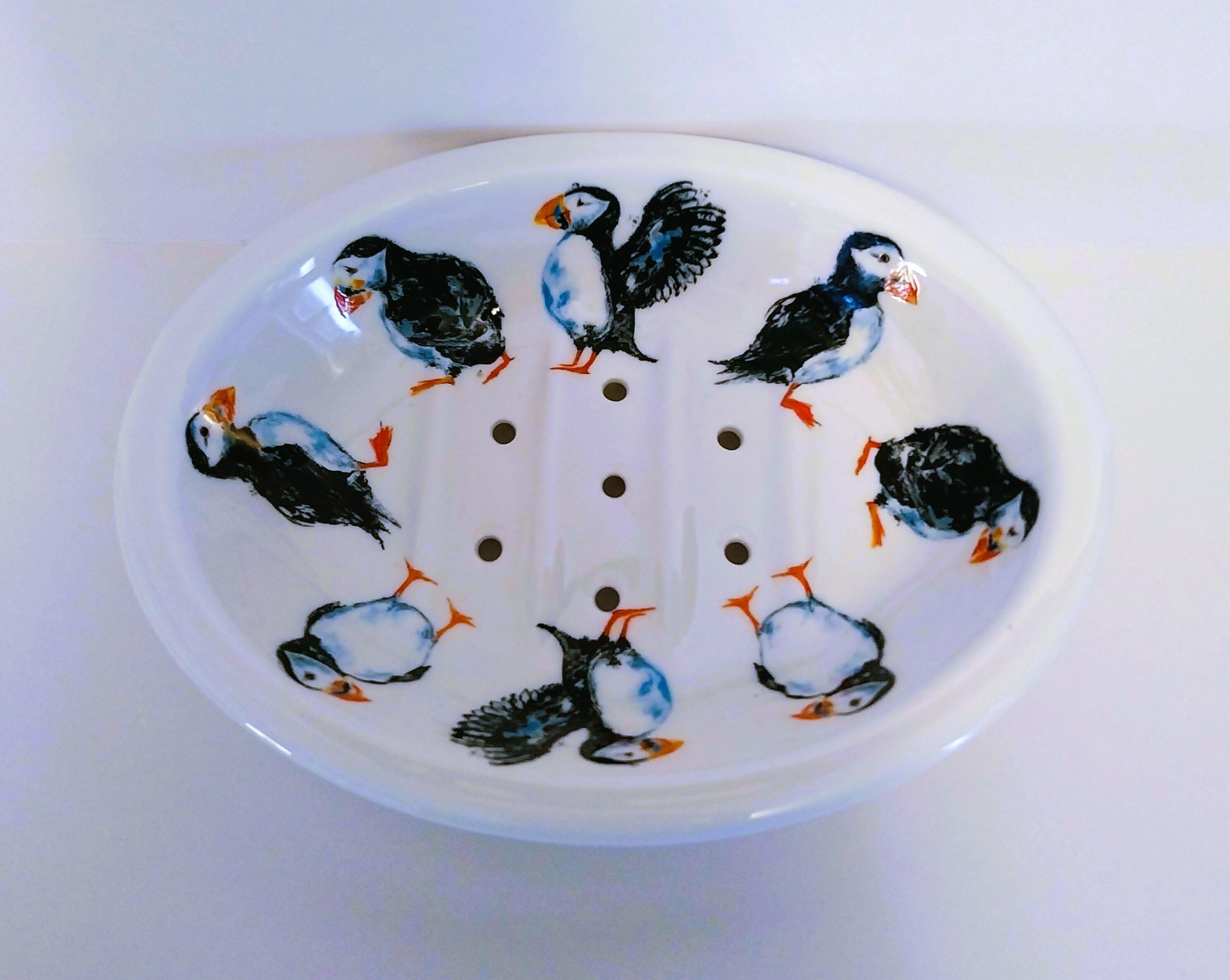 'New' puffin designed soap dish