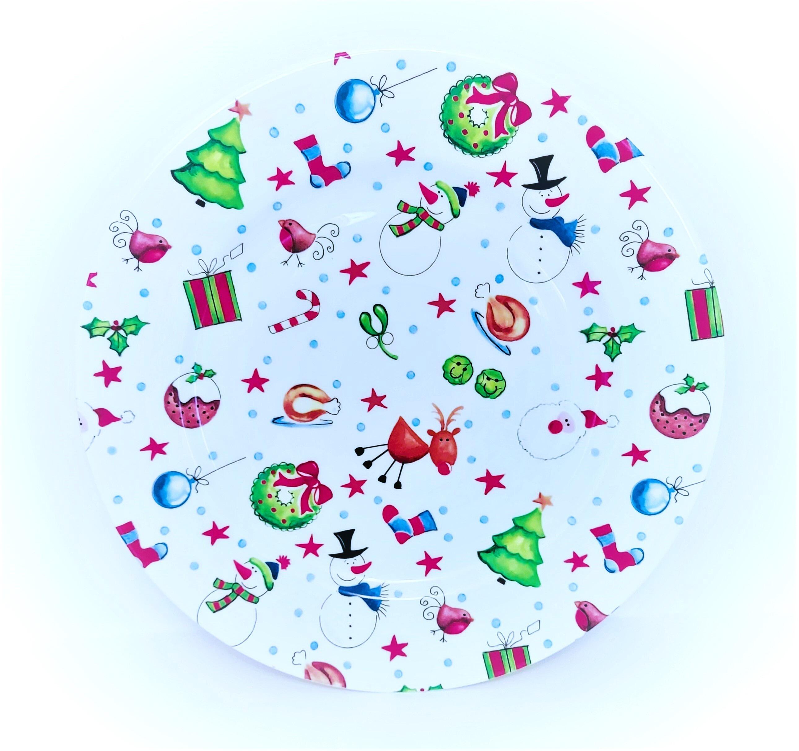 Christmas fun lunch plate