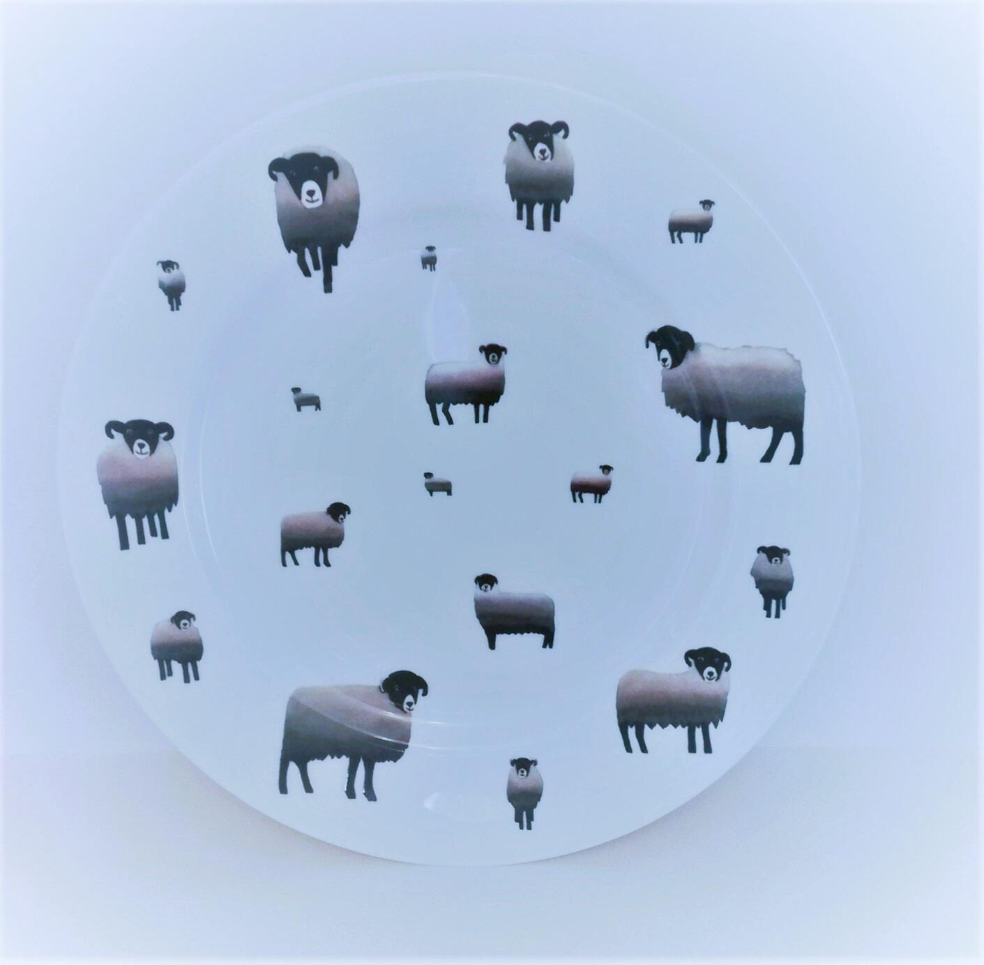 Swaledale sheep lunch plate