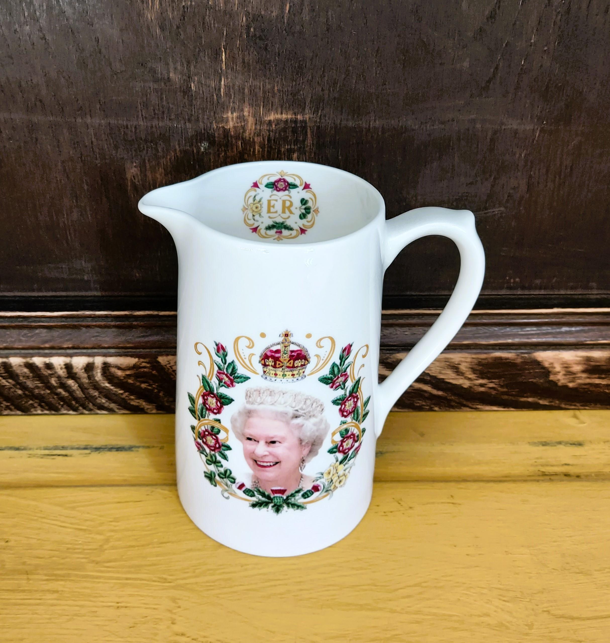 Queen Elizabeth II commemorative large jug