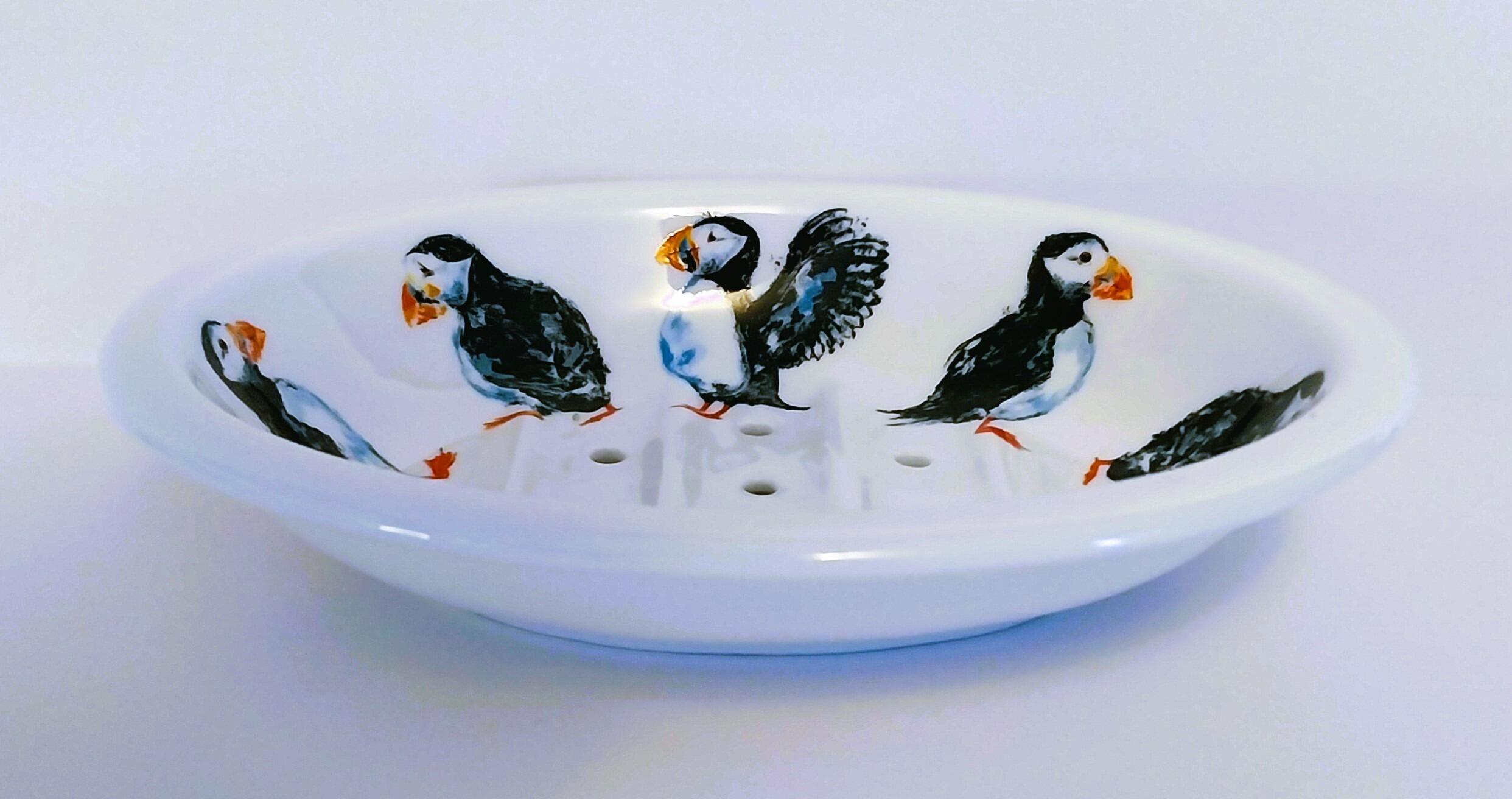 'New' puffin designed soap dish