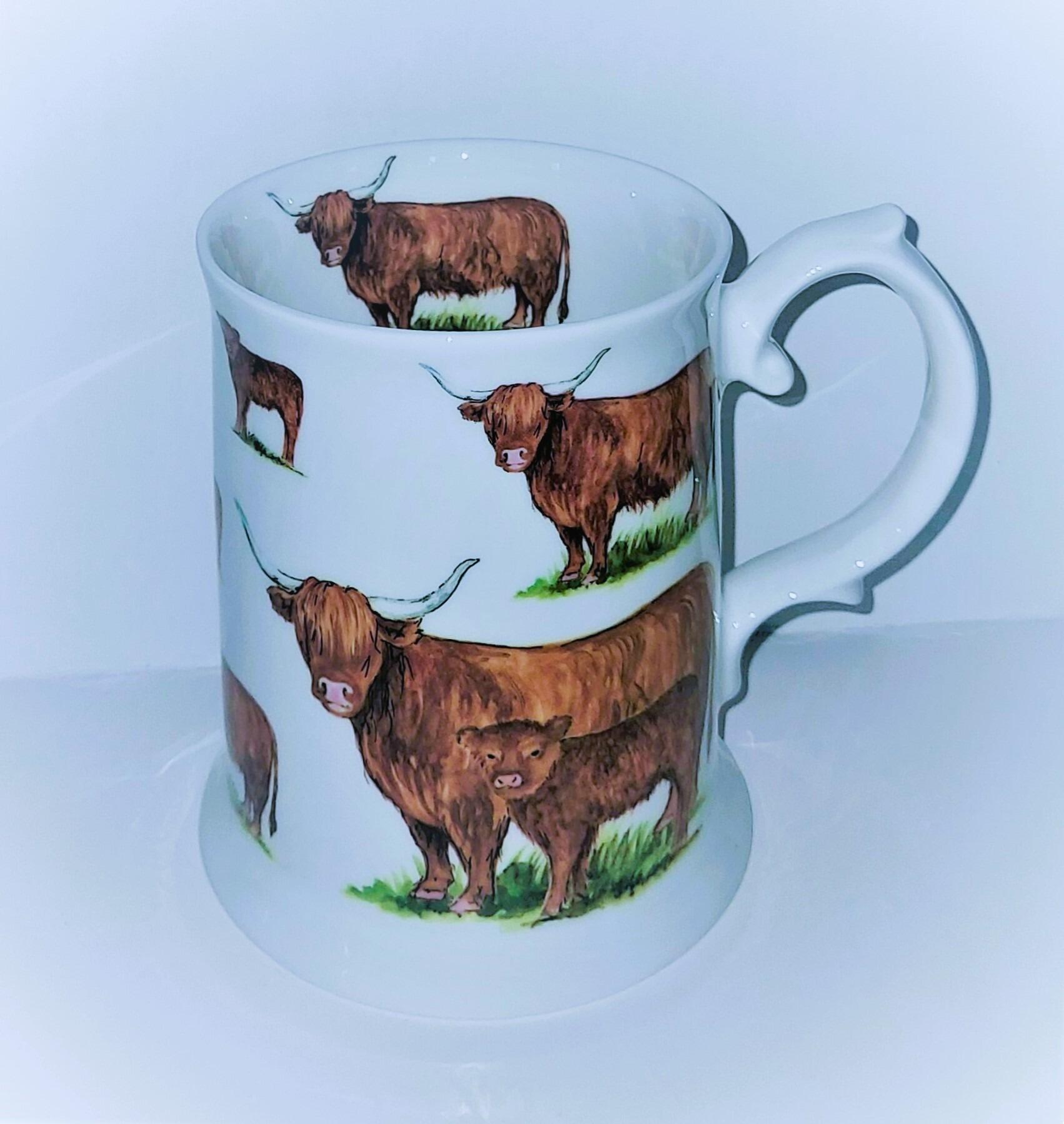 Highland cow 1 pint mug/tankard