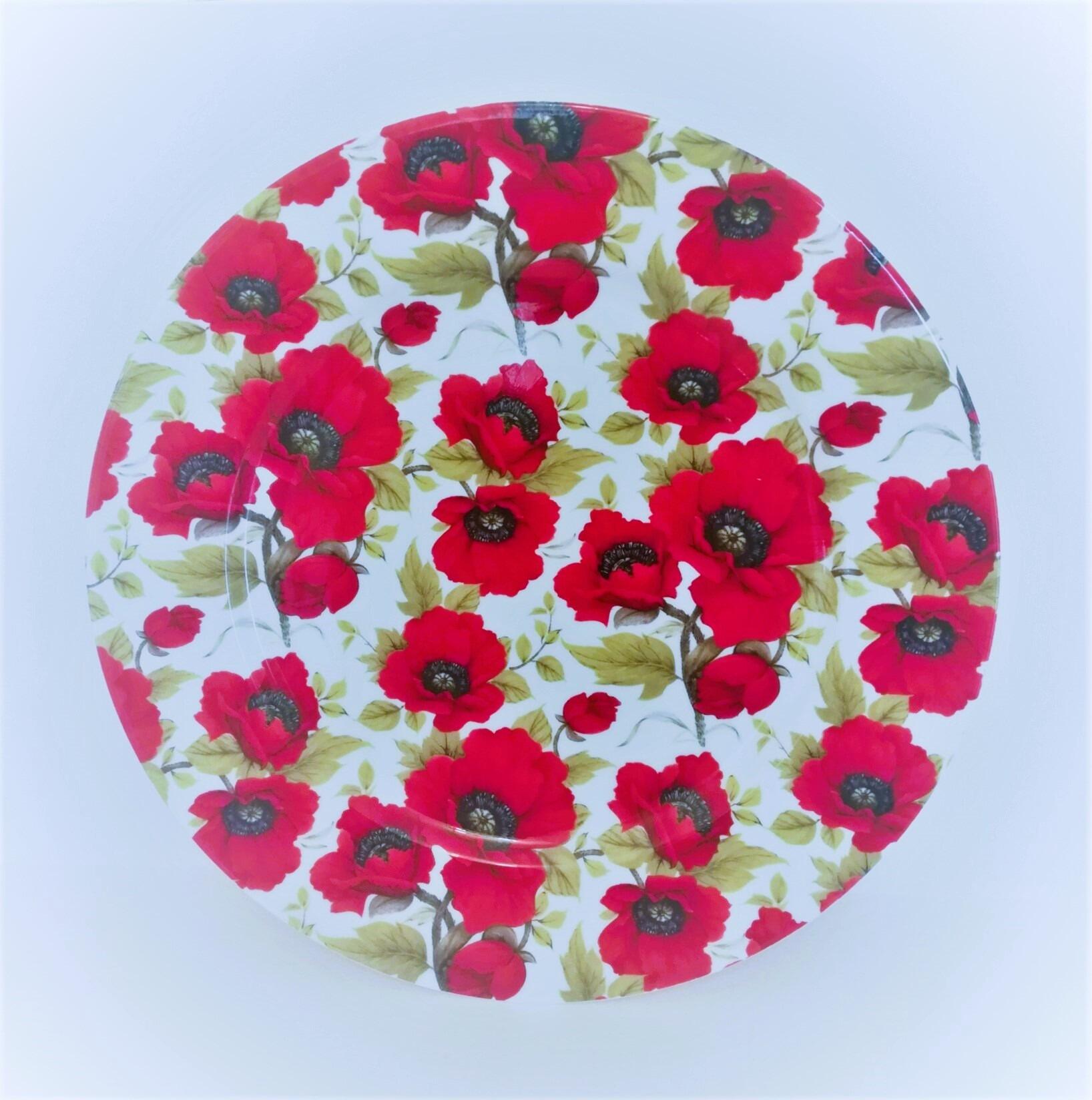 Poppies lunch plate