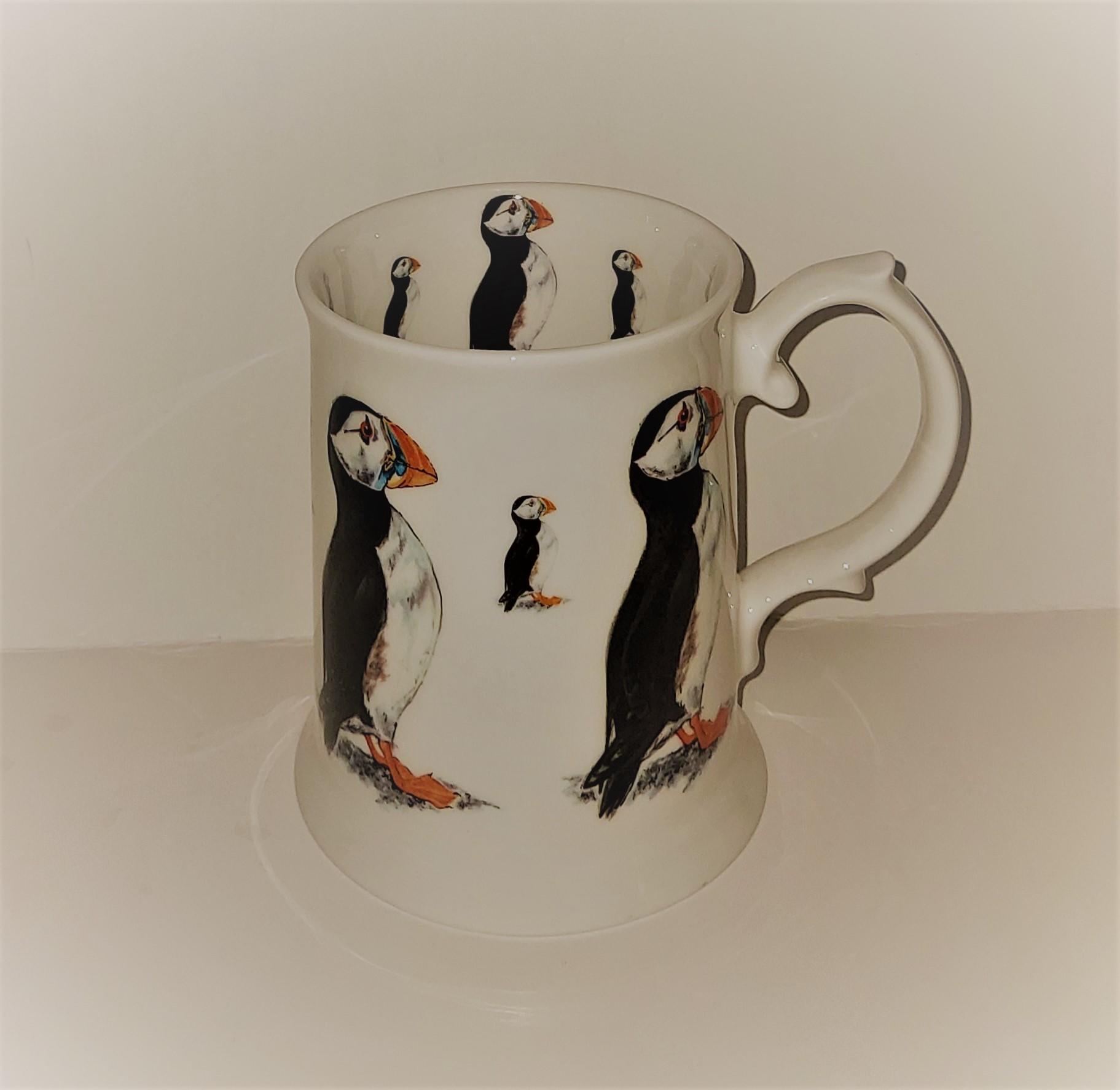 Puffins 1 pint mug/tankard