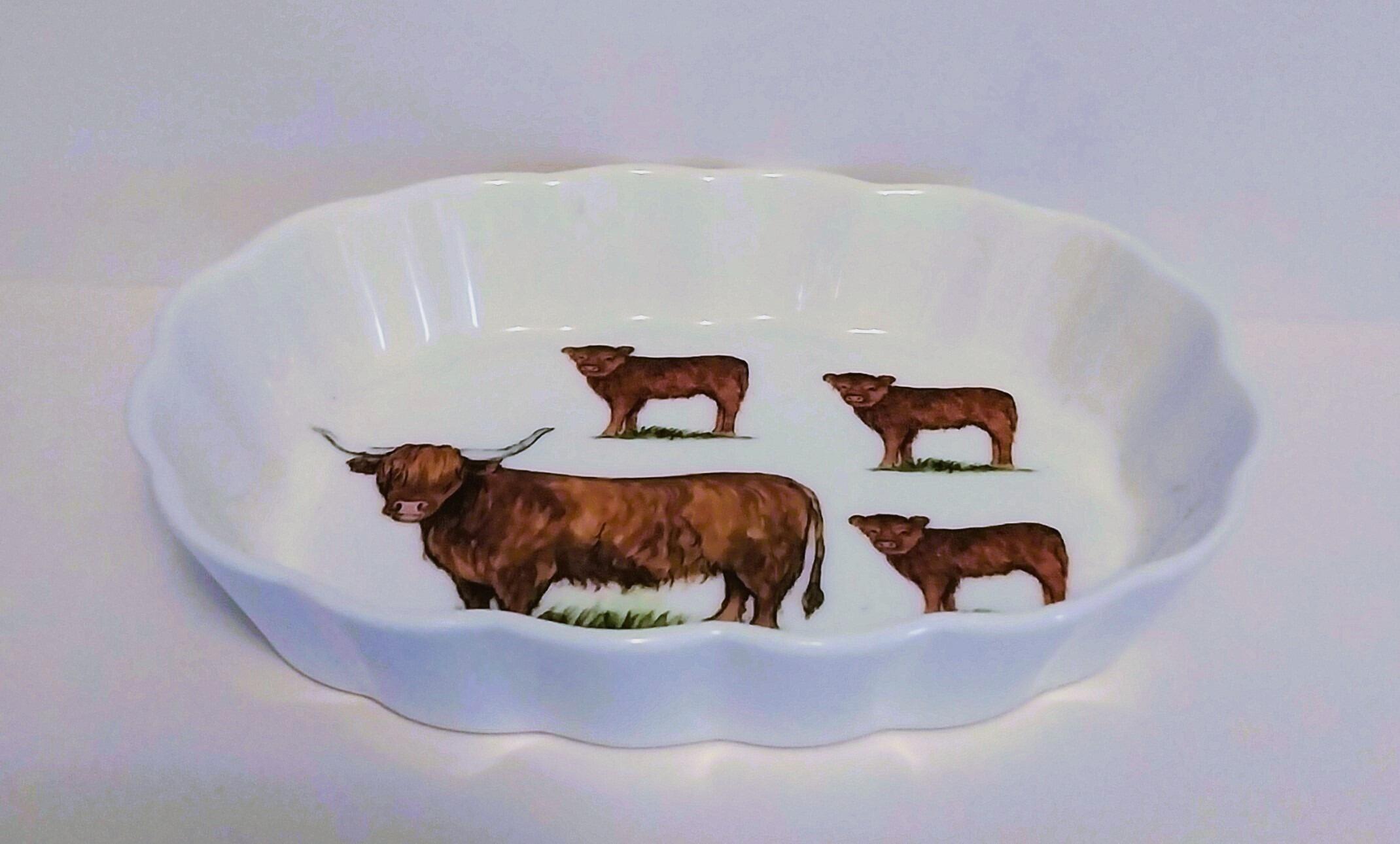 Highland cows dish