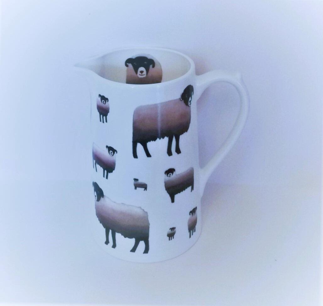 Swaledale sheep large jug