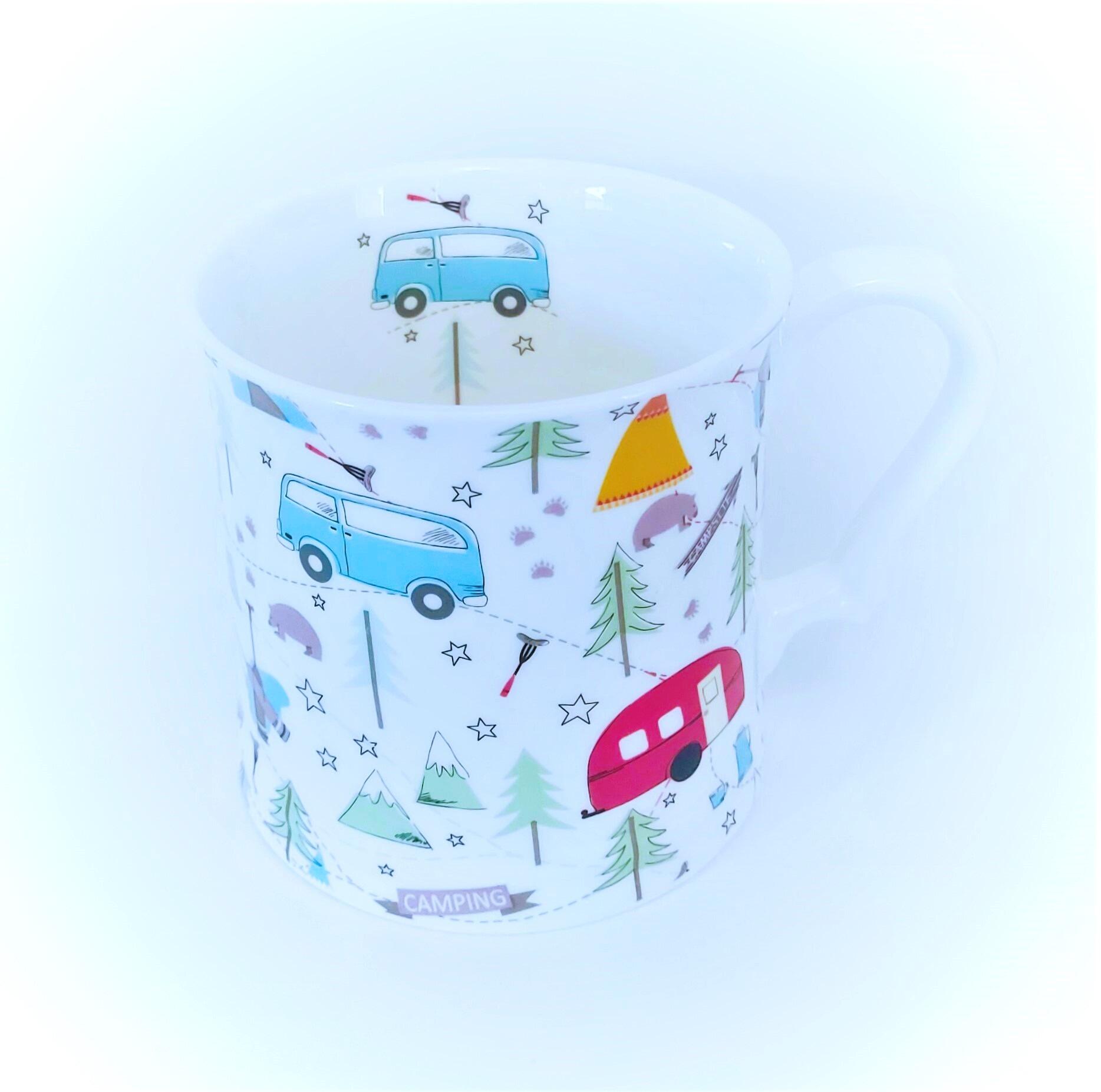 Caravan and Camping large mug