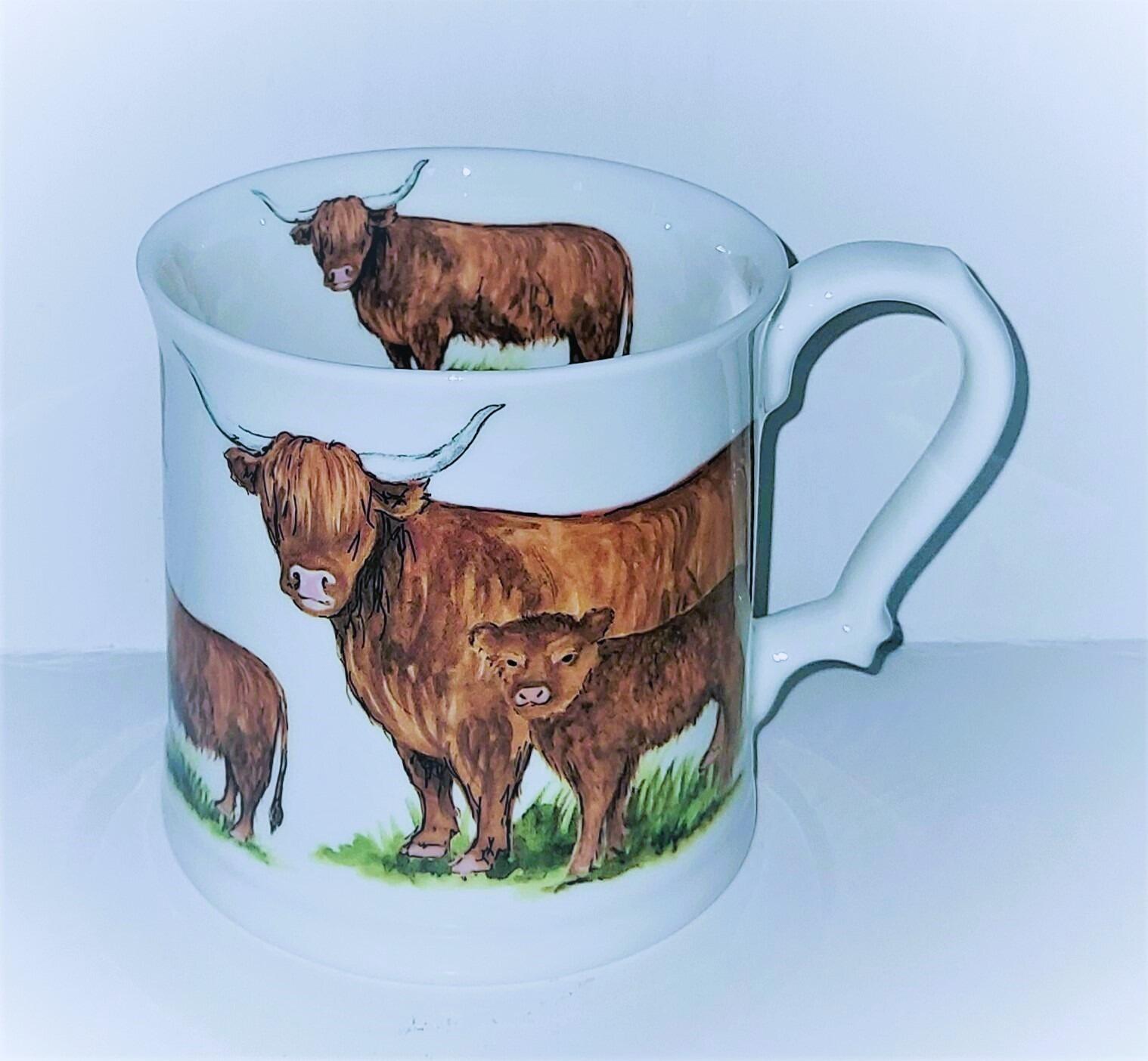 Highland cow large mug
