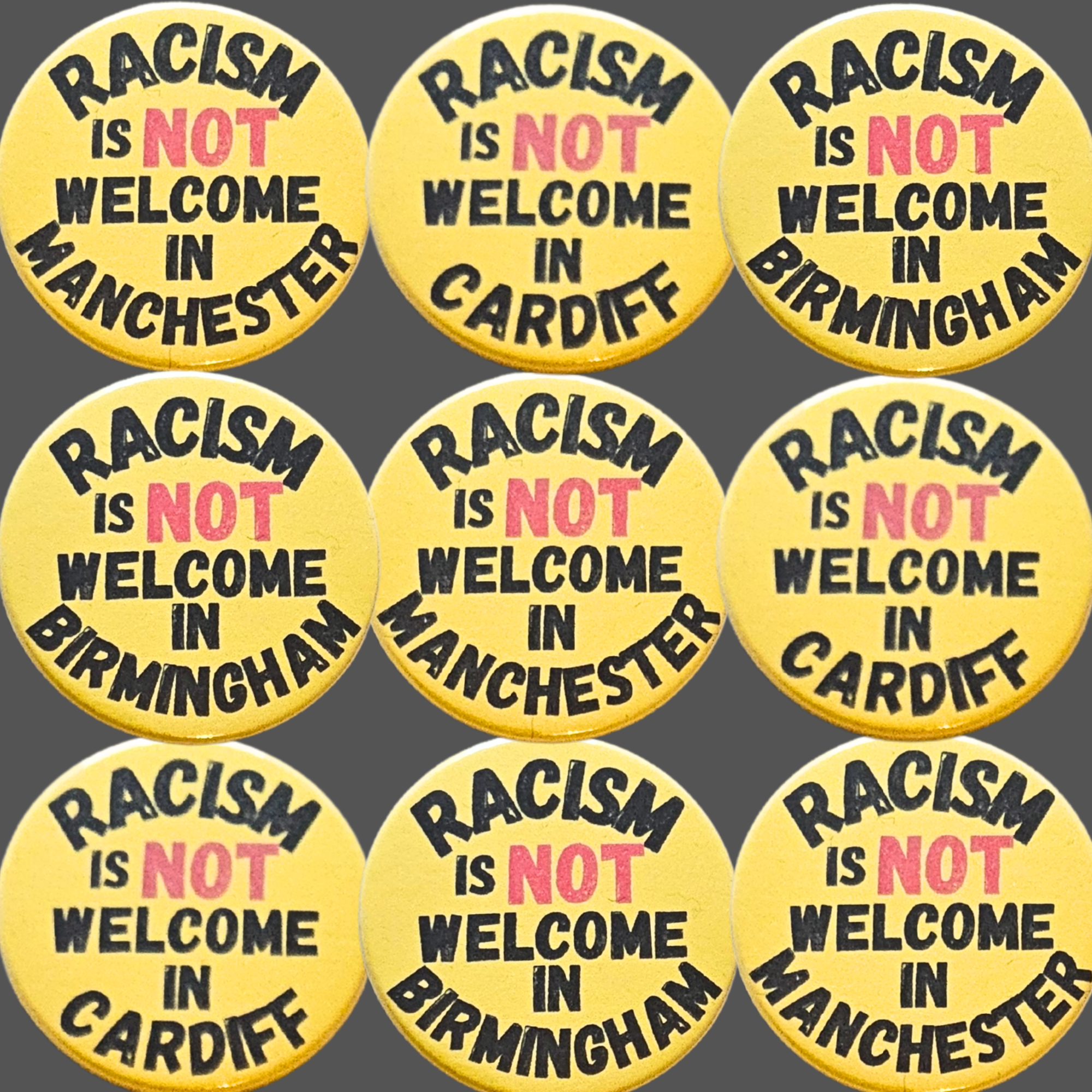 Customise not welcome badges pin badges