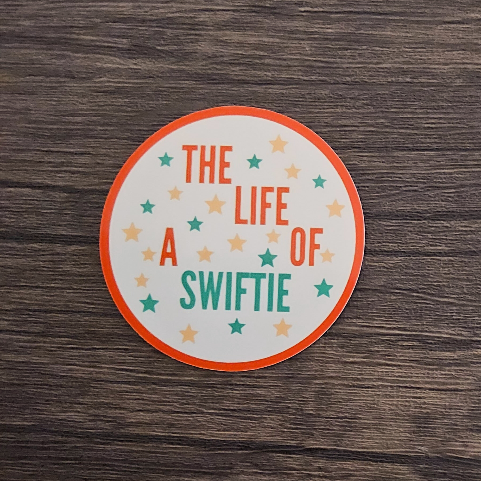 Stickers The life of a Swiftie. Round