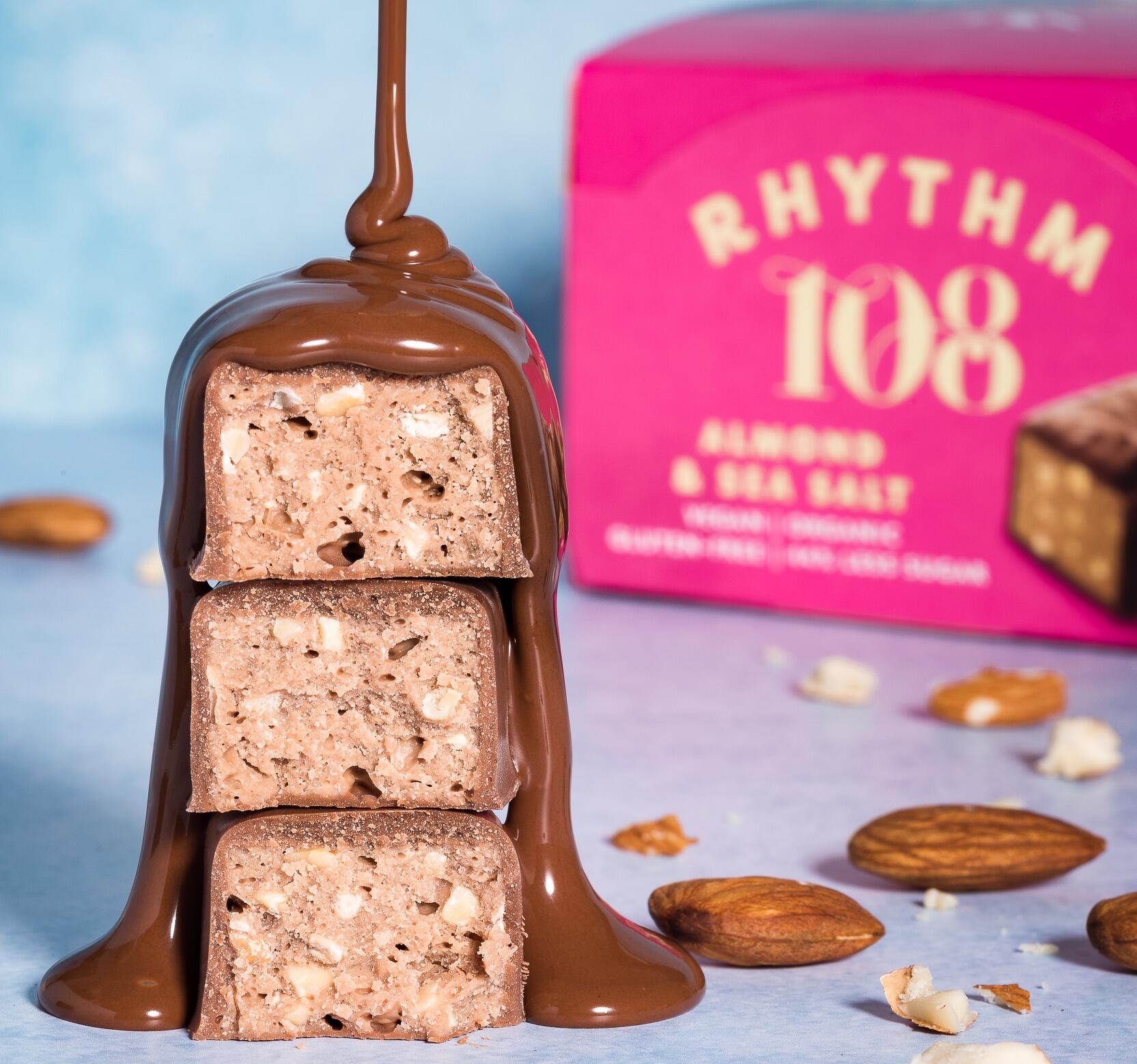 Rhythm 108 Organic Almond & Sea Salt M'lk Chocolate Bar