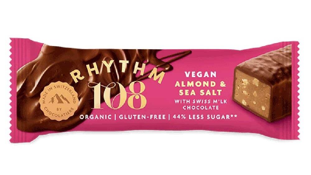 Rhythm 108 Organic Almond & Sea Salt M'lk Chocolate Bar