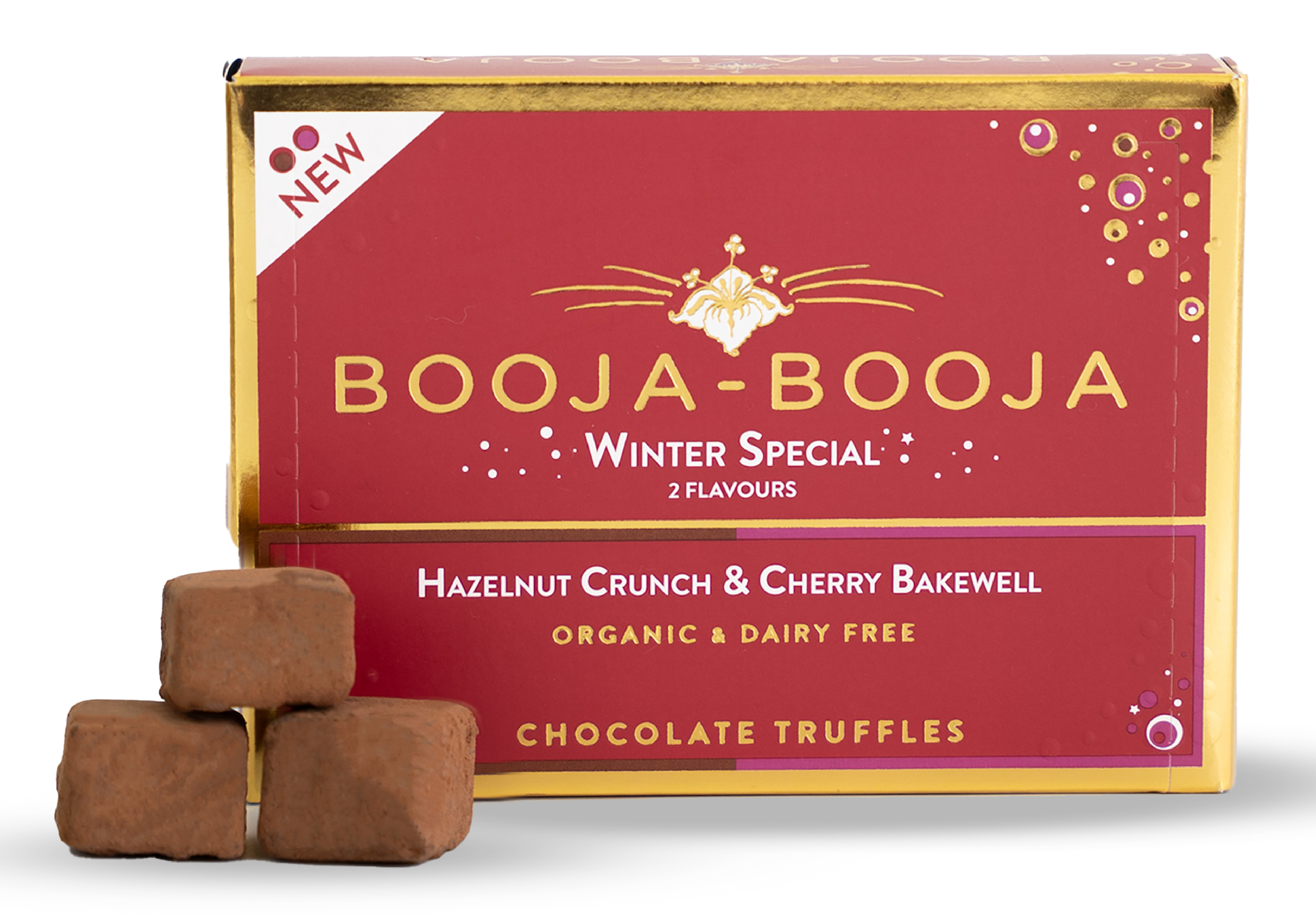 Booja Booja Hazelnut Crunch & Cherry Bakewell Truffles