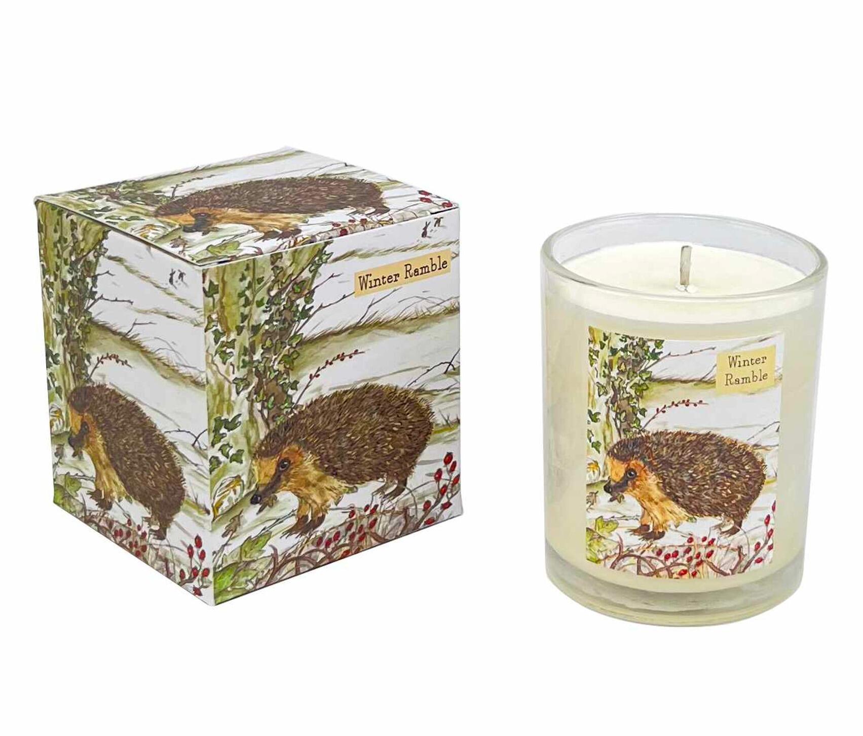 Heaven Scent Winter Ramble Hedgehog Candle