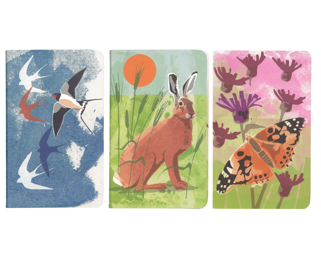 Set of 3 Mini Nature Notebooks