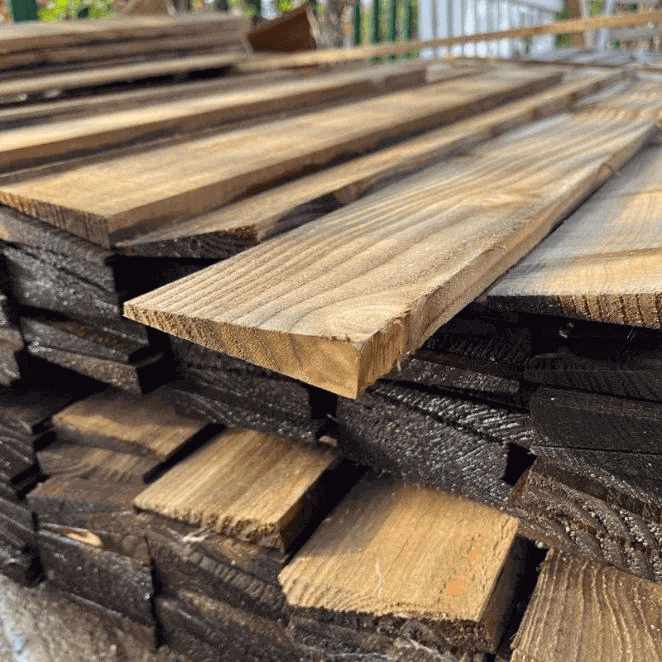 Brown Feather Edge Board - 1800 x 100mm - Fencing Essentials