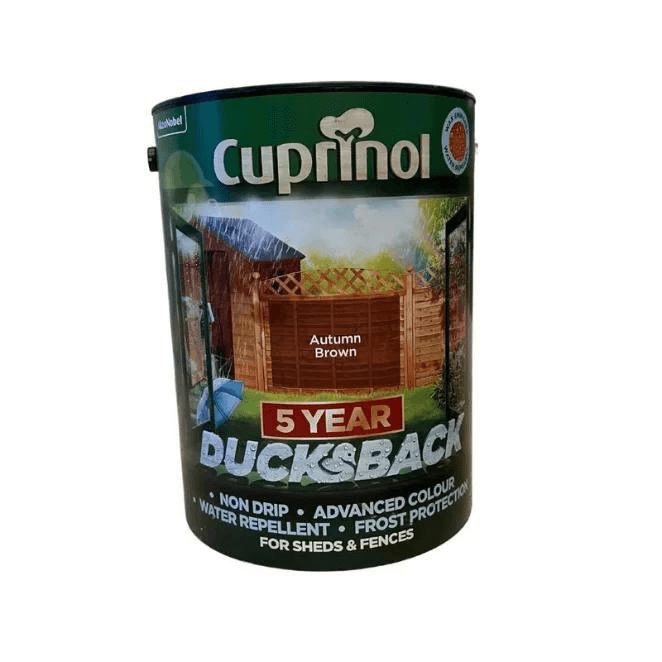Cuprinol Ducksback Autumn Brown - 5 Litre - Fencing Essentials