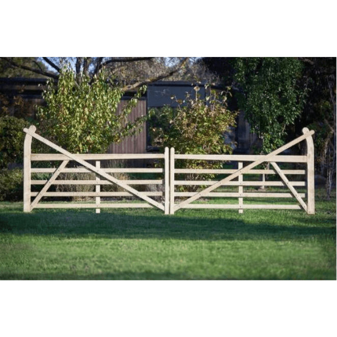 Estate Five Bar Gate - Softwood or Hardwood - Fencing Essentials