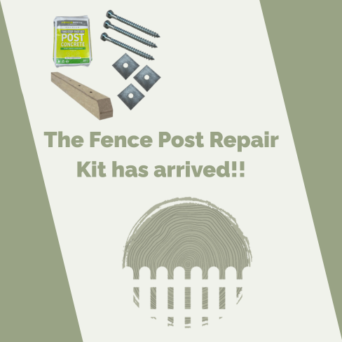 New Fence Post Repair Kit - Fencing Essentials