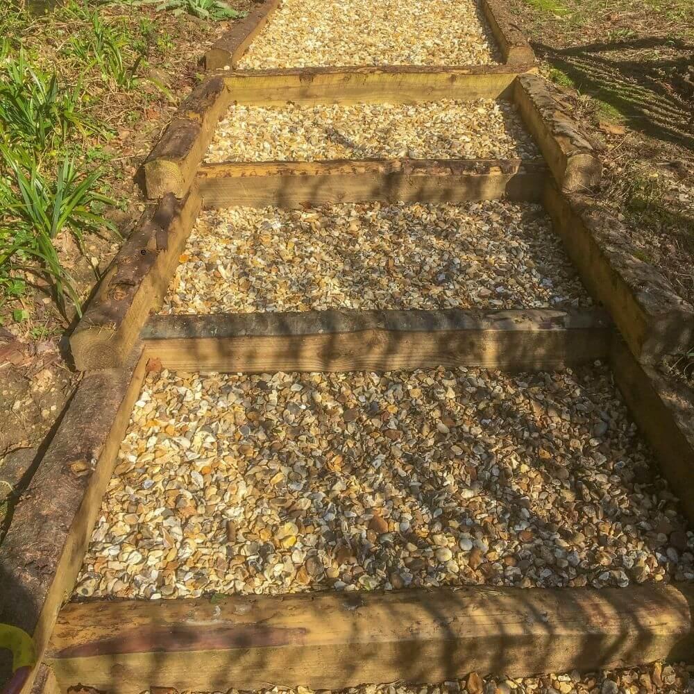 Rustic Sleepers 1.2m - Natural Wood - Fencing Essentials
