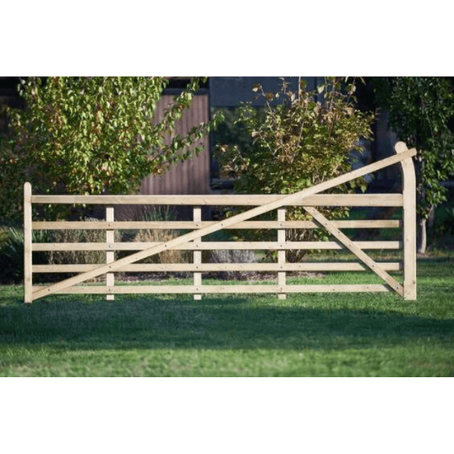 Estate Five Bar Gate - Softwood or Hardwood - Fencing Essentials