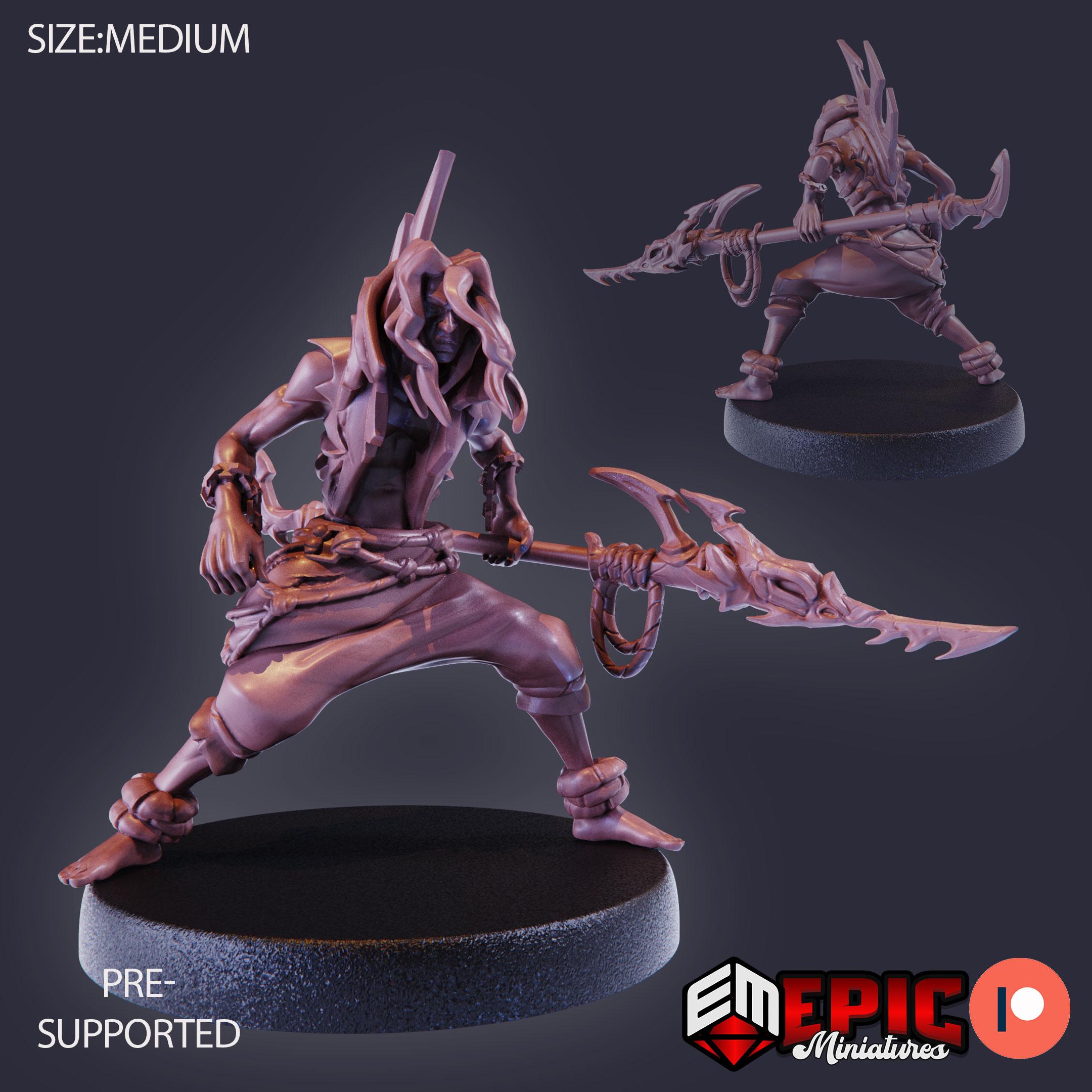 Large Sharkfolk Warriors Epic Miniatures Underwater Mayhem Toys & Games ...