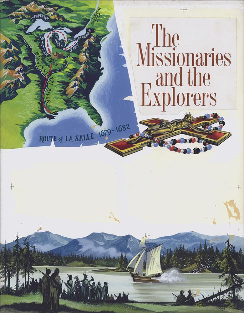 The Missionaries and the Explorers art by Ron Embleton (Signed)
