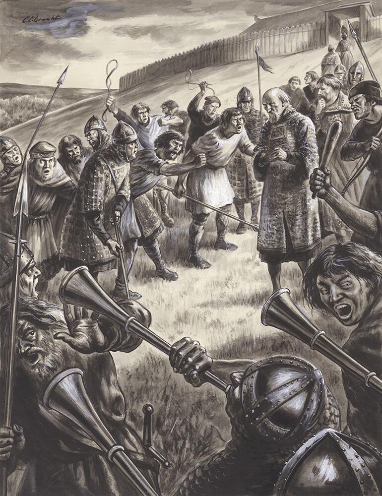 Bishop Odo of Bayeux art by Cecil Doughty (Signed)