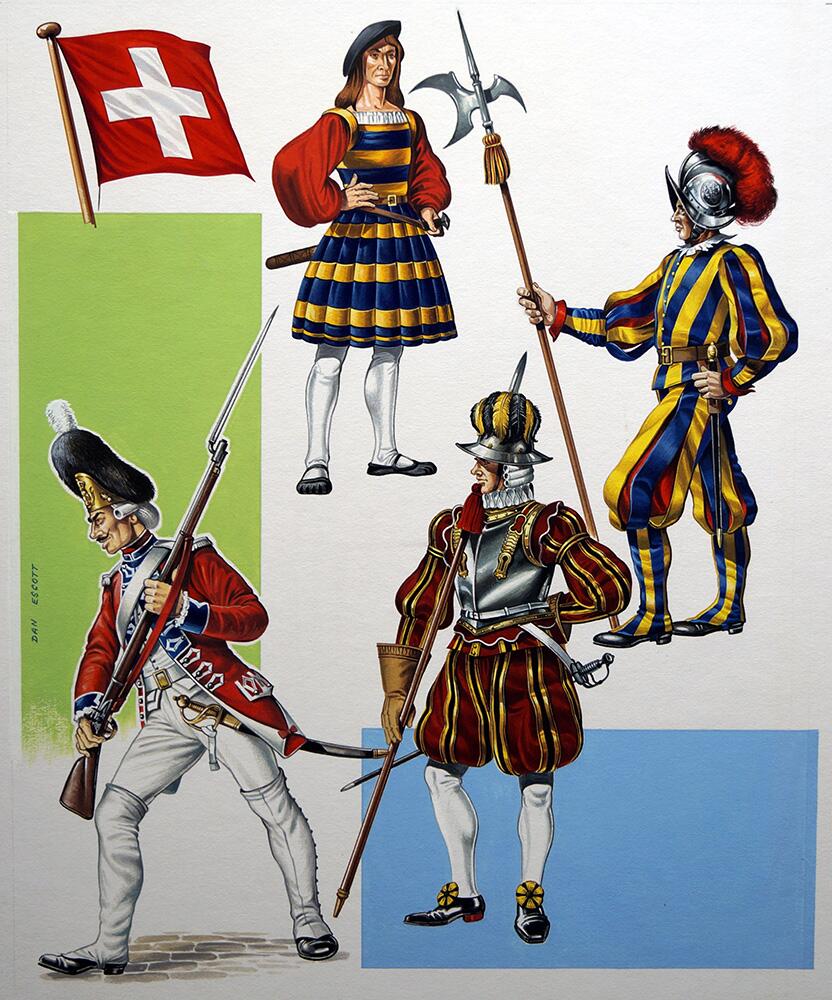 Swiss Mercenaries art by Dan Escott (Signed)