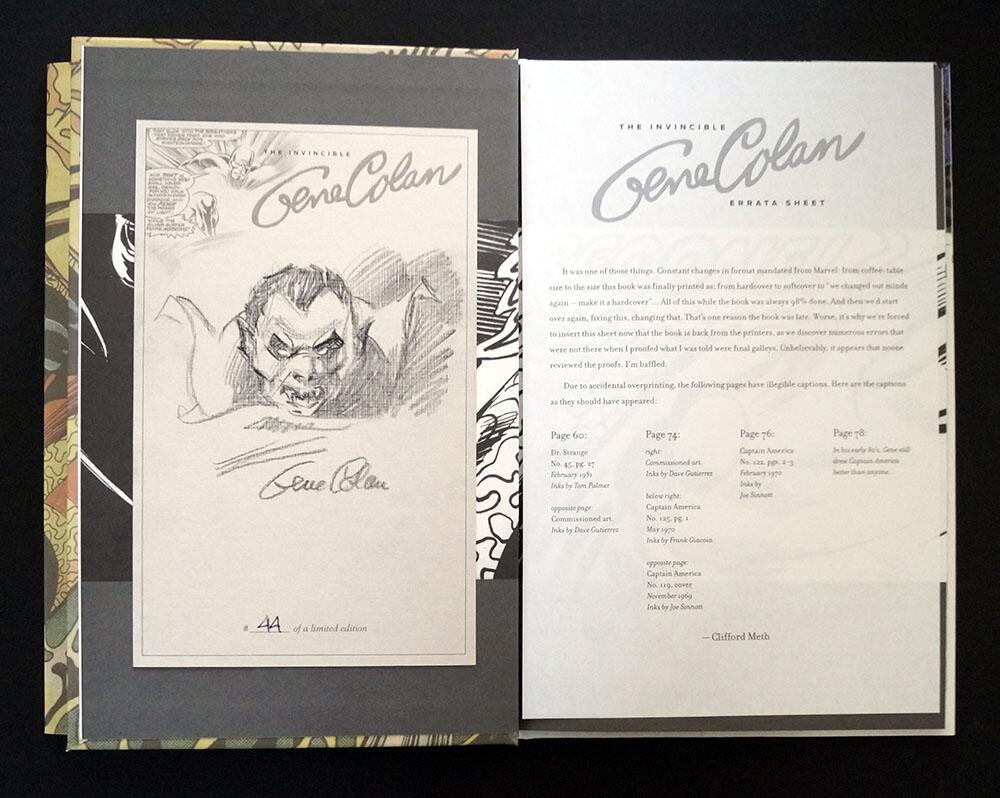 The Invincible Gene Colan by Gene Colan, Clifford Meth (Signed ...
