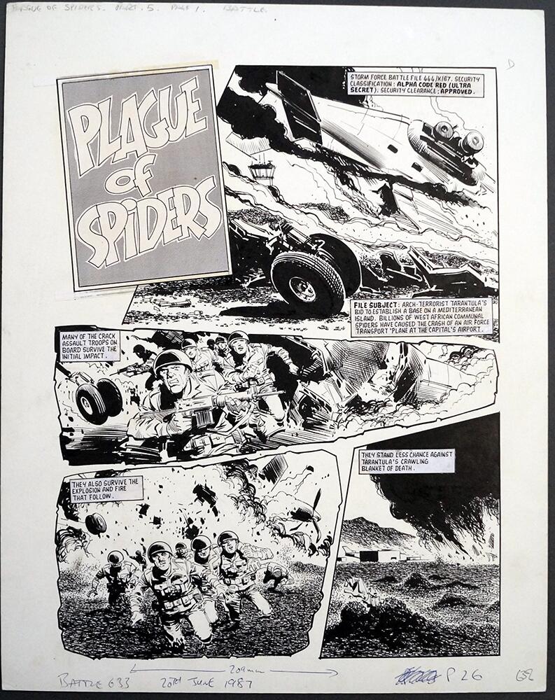 Plague Of Spiders: Part 5, Page 1 art by John Cooper