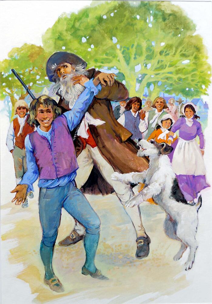 Rip Van Winkle - Rip Draws A Crowd art by Gwen Green