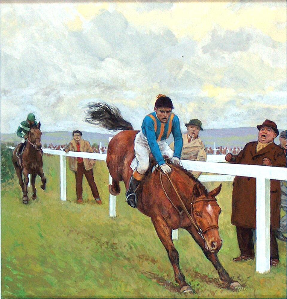 Devon Loch: A National Disaster art by Ken Petts