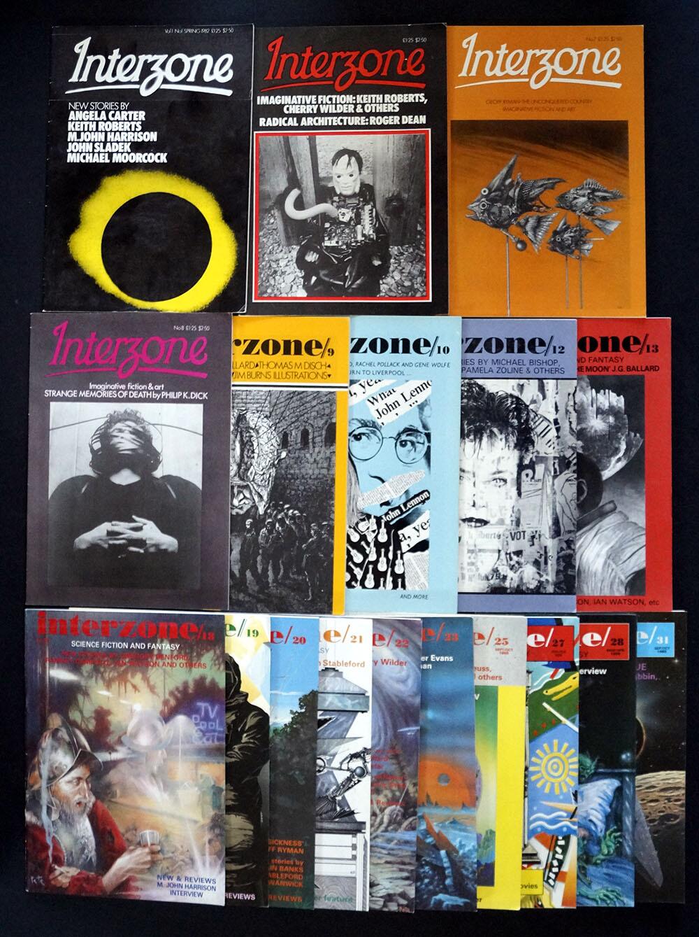 interzone: 1980's (18 issues INCLUDING #1) by Various at The Book Palace