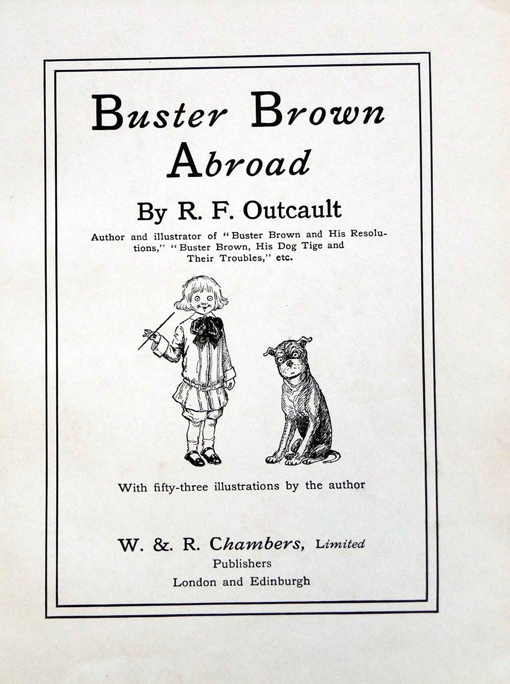 Buster Brown Abroad by R.F Outcault at The Book Palace