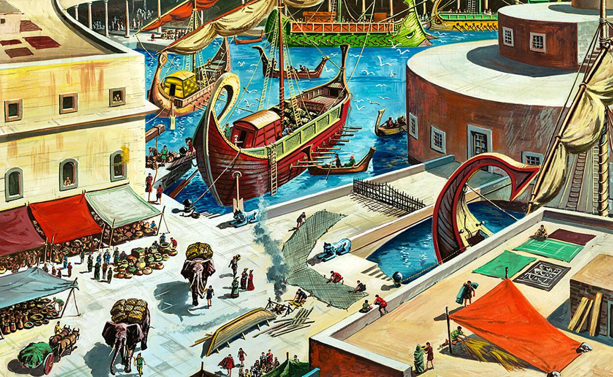 Carthage art by Ruggero Giovannini