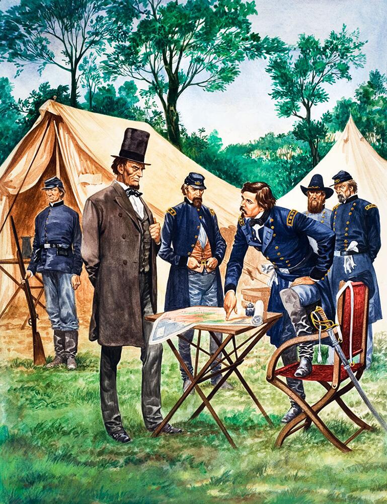 Abraham Lincoln at War art by Peter Jackson