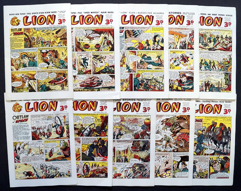 Lion Comics Facsimiles: #1 - #10 at The Book Palace