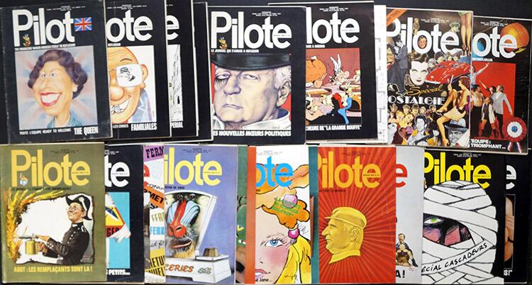 Pilote Magazines (45 issues) & 'The Pilot Years: 1959-1989' (Book) at The Book Palace